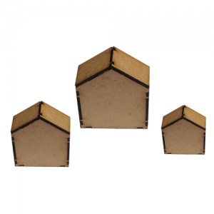 Block Style Wide House Kit for altering and home decor